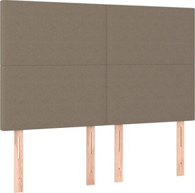 Box spring postel s matrací taupe 140x200 cm textil 3136441