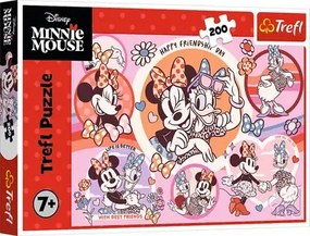 TREFL Puzzle Disney: Minnie a Daisy / 200 dílků / 48 x 34 cm