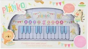 TEDDIES Piánko Zvířátka / Hudební hračka / plast / 35 cm / na baterie