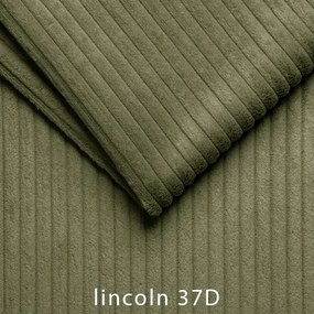 Sedací souprava GREIZ | 275x203 cm | pravá | rozkládací + úložný prostor | lincol 37D olivová zelená | 3D manšestr