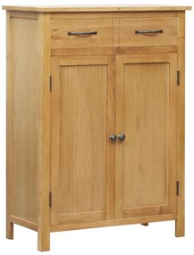 Botník 76 x 37 x 105 cm masivní dubové dřevo 247460