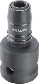 Rázový adaptér 1/2" čtyřhran na bity 1/4" – Quick Lock Fortum 4790002