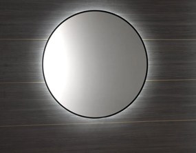 Sapho Sapho, SHARON LED podsvícené zrcadlo Ø 80c m, černá mat (E28904CI), 31255CI