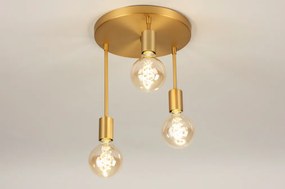Stropní moderní svítidlo do obýváku Flexform Bulb Accapulco Gold