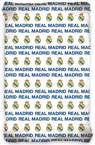 Fotbalové prostěradlo Real Madrid Bílé