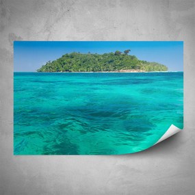 Plakát -  Malý ostrov (60x40 cm) - PopyDesign