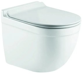 Olsen Spa Závěsné WC OVALE RIMLESS se SLIM sedátkem Soft-close - OLKLT017ER
