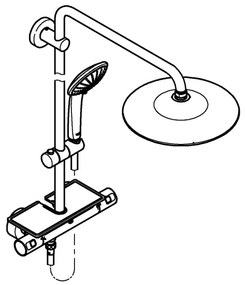 GROHE 26403001 - Sprchový systém VITALIO JOY 260 450 mm lesklý chrom