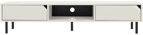 OnaDnes -20% Matně bílý lakovaný TV stolek Tenzo Corner 176,5 x 43 cm