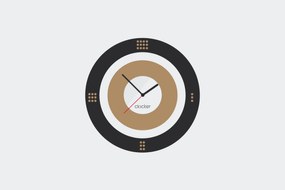 Clocker Nalepovací hodiny Modern - Dot Barva ciferníku: Černá