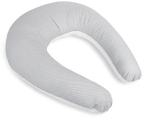 Bellatex Kojicí polštář s povlakem na zip po obvodu 180 cm Kostička šedá, bílá