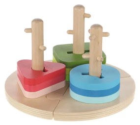 Zopa Dřevěná Montessori puzzle, Wood