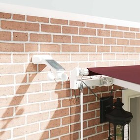 Automatická zatahovací markýza s LED burgundská 600 x 300 cm 3214981