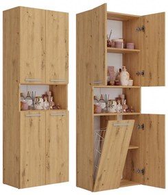Koupelnová skříňka NEL 1K DK - dub artisan