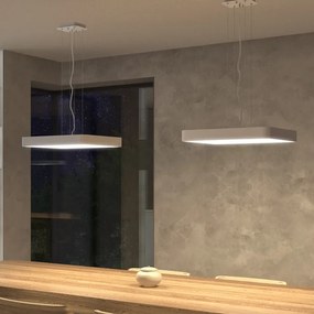 RENDL R11291 MENSA LED závěsné svítidlo, hranatá technická bílá