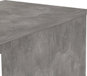 Falco Komoda SIMPLICITY 233, beton/bílý lesk