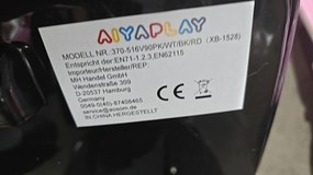 AIYAPLAY dětská elektrická Vespa PX150, Li-ion baterie, černá