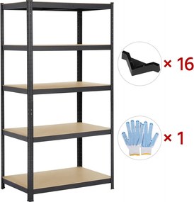 Zátěžový regál Yaheetech – Mod.9: 180 × 90 × 60 cm/875 kg černá (264515749188)