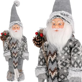 Vánoční dekorace Santa Claus s pytlem 50 cm