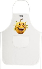 Kuchyňská zástěra Corny EMI, Bílá