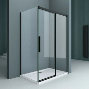 design černý sprchový kout RAVENA 12 100-150cm