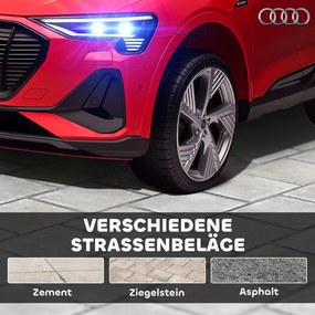 HOMCOM Elektrické autíčko pro děti s dálkovým ovládáním, bezpečnostním pásem, hudbou, pro 3-5 let, 3-5 km/h, červené | Aosom.de