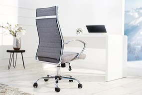 Šedá kancelářská židle Big Deal 107-117 cm