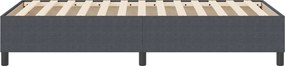 Rám platformy Tmavě šedá 90 x 200 cm Žebrovaná látka 3337388