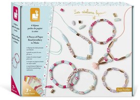 Janod Atelier Sada Výroba šperků Papírové korálky 6 ks od 7 let