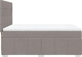 Box spring postel s matrací taupe 140x200 cm textil 3291695