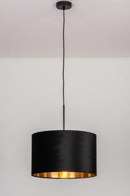 Závěsné svítidlo nad jídelní stůl černé Riteliotte Black and Gold Uno