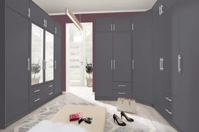 Šatní skříň Smart 100 cm Kašmír, kašmír/zrcadlo