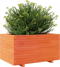 Zahradní truhlík voskově hnědý 90x60x49,5 cm masivní borovice 3282566