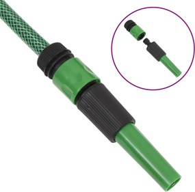 Zahradní hadice se sadou koncovek zelená 0,5" 30 m PVC 154372