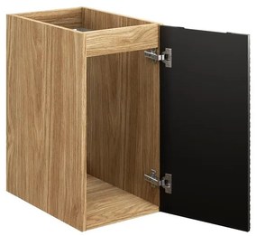 Koupelnová sestava Ocean 90 cm s umyvadlem a skříňkami černá/dub olejovaný