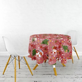 Ubrus PVC kulatý FL-1188-03 – Vánoční motiv (různé velikosti)