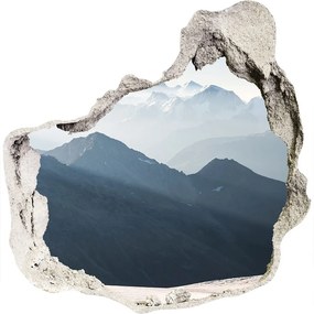 Wallmuralia Nálepka fototapeta 3D výhled Horské štíty 75x75 cm