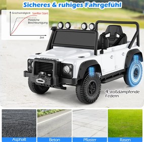 Costway Elektrické vozítko Land Rover Defender dětské elektrické vozítko