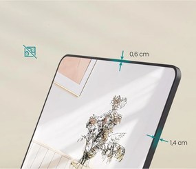 Závěsné zrcadlo Layla 120 cm černé
