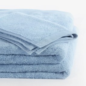 Goldea modalový ručník/osuška s přírodním vláknem - světle modrý 50 x 100 cm