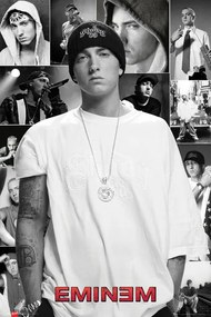 Plakát, Obraz - Eminem - collage, (61 x 91.5 cm)