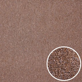 Condor Carpets, Metrážový koberec Rambo-Bet 60, na míru, šíře 4m, hnědá, filc, kuchyně