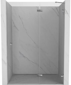 Mexen Lunar sprchové dveře pravé otevírací 130 cm, transparentní, chrom - 834-130-000-01-00-P