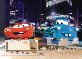 Vliesová fototapeta na zed' McQueen a Burák, Disney Auta | 360 x 270 cm | DFTDNXXL5001