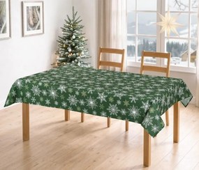 Bellatex Ubrus VÁNOCE 100x100 cm Vánoce hvězda Zelená,Bílá