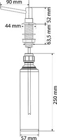 Franke Basic - Dávkovač saponátu 500 ml chrom