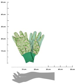 Zahradní rukavice Roses, zelená