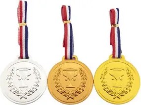 TEDDIES Medaile se šňůrkou / Sportovní ocenění / plast / průměr 6 cm /