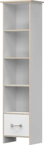 IDZ Knihovna KOSMO 01, 50 cm Bílá/Dub Sonoma