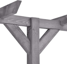Zahradní pergola šedá 400 x 40 x 205 cm impregnovaná borovice 313568